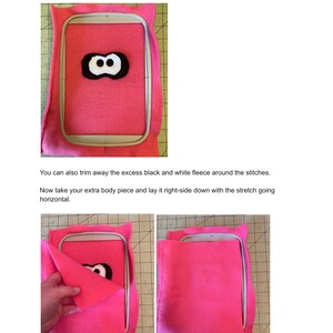 Squid/octoling in the Hoop Embroidery Pattern Splatoon Plushie Keychain ...