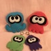 Squid/octoling in the Hoop Embroidery Pattern Splatoon Plushie Keychain ...