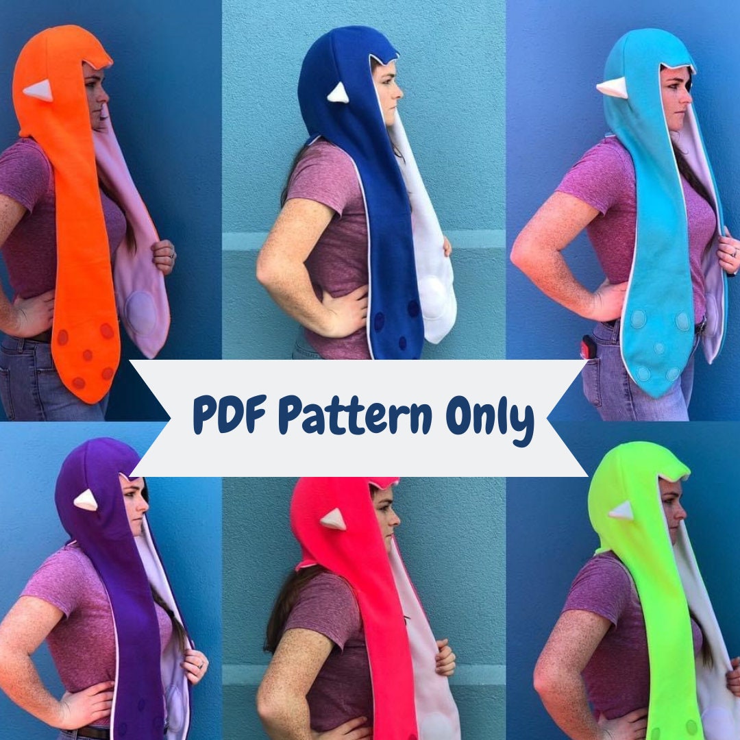 Splatoon Hat Inkling Cosplay Sewing Pattern Girl/long Version - Etsy