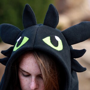 Toothless Inspired Hat How to Train Your Dragon Scoodie Hiccup Cosplay ...