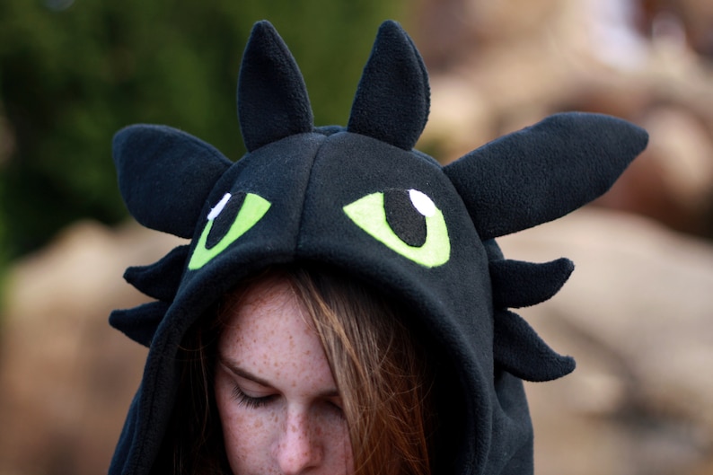 Toothless Inspired Hat How to Train Your Dragon Scoodie Hiccup - Etsy