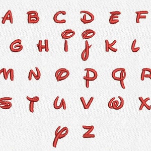 Walt Disney Embroidery Font | Etsy