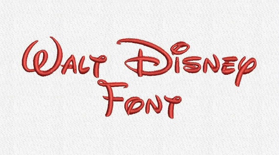 Walt Disney Embroidery Font | Etsy
