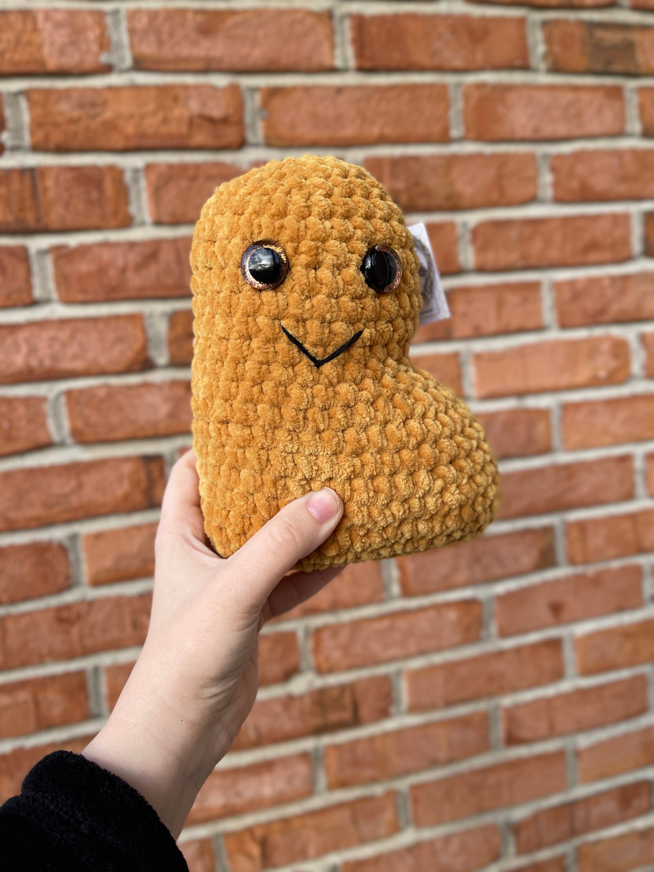 Jumbo Chicken Nugget Amigurumi Plush Handcrafted Crochet Comfort Food ...