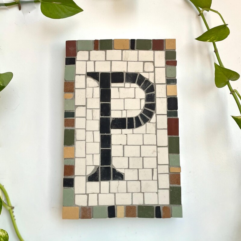 Mosaic Letter Art - Etsy