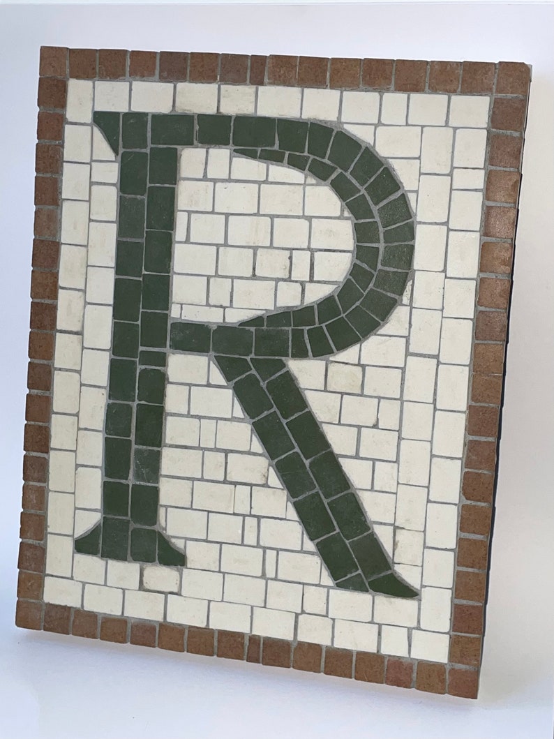NYC SUBWAY 8" X 10" Mosaic Letter *authentic* ID Tablet Made to Order ...