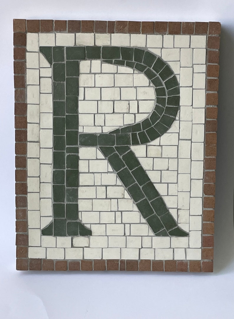 NYC SUBWAY 8" X 10" Mosaic Letter *authentic* ID Tablet Made to Order ...
