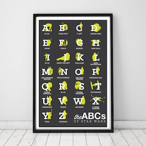 Star Wars Alphabet Print | Abcs of Star Wars Unframed - Etsy