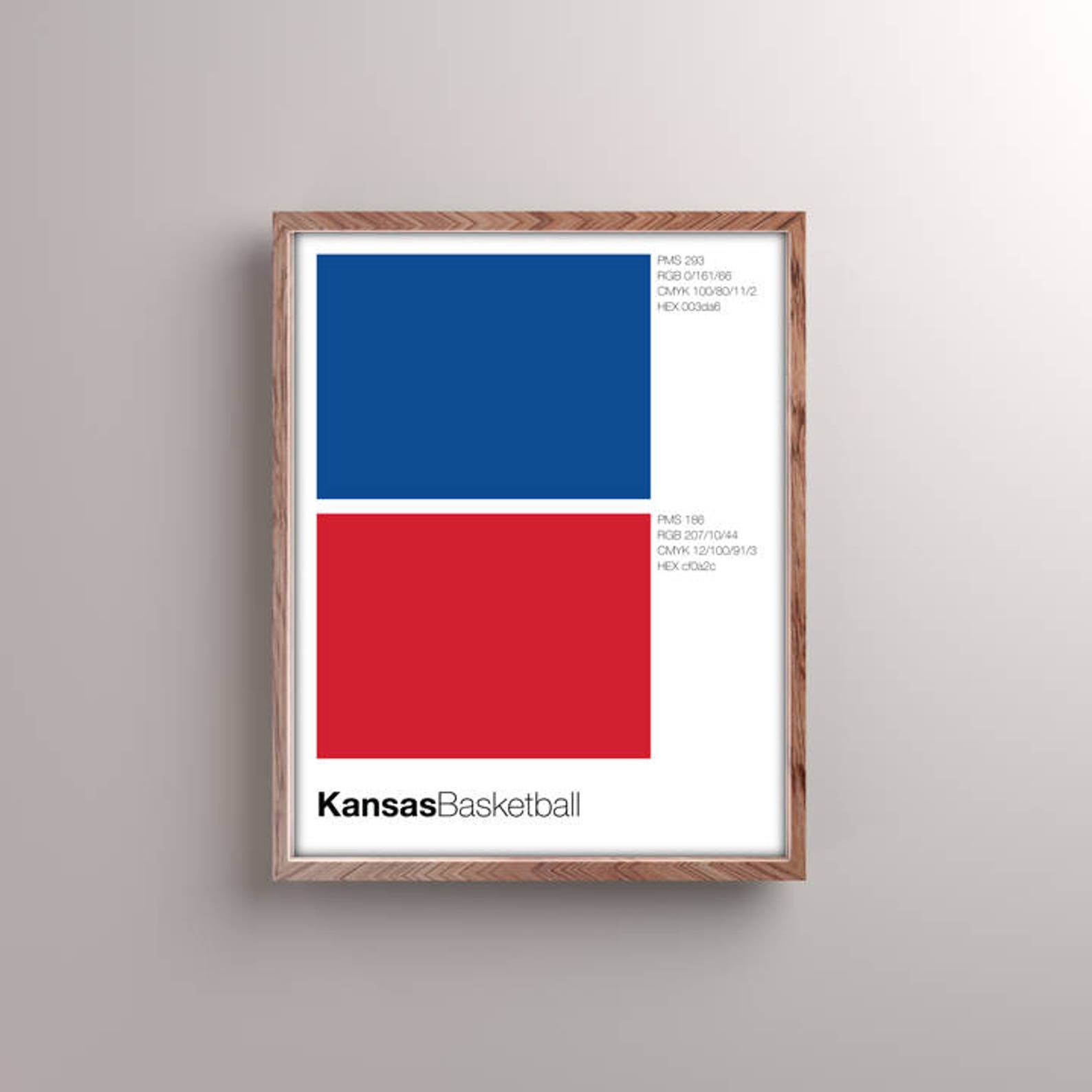 Kansas Color Swatch Unframed Minimalist Print 11x14 | Etsy