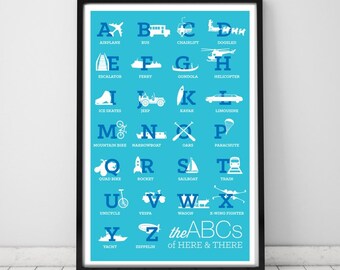 Travel Alphabet Print - Etsy