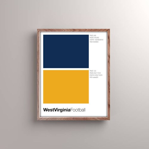 West Virginia University Map Print | Etsy