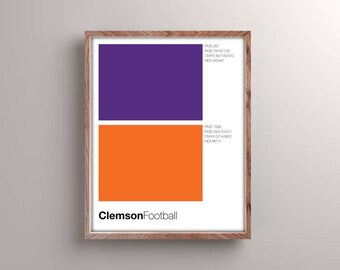 Clemson colors | Etsy