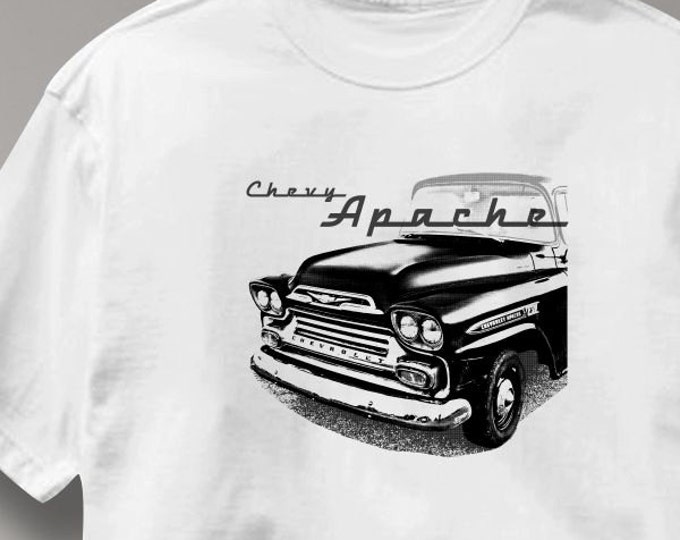 Chevy Apache Classic Chevrolet Car Auto T Shirt Tee Shirt Mens Womens ...