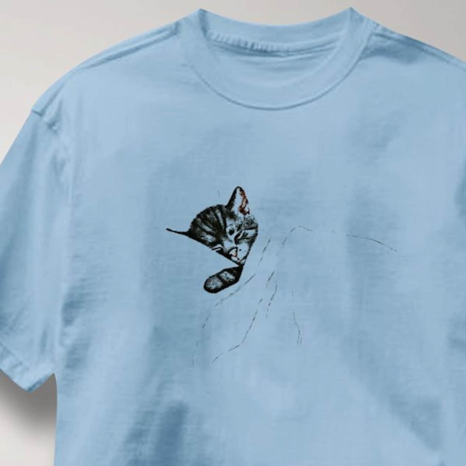 Chessie System Sleeping Kitten T Shirt Vintage B and O Railroad Train ...