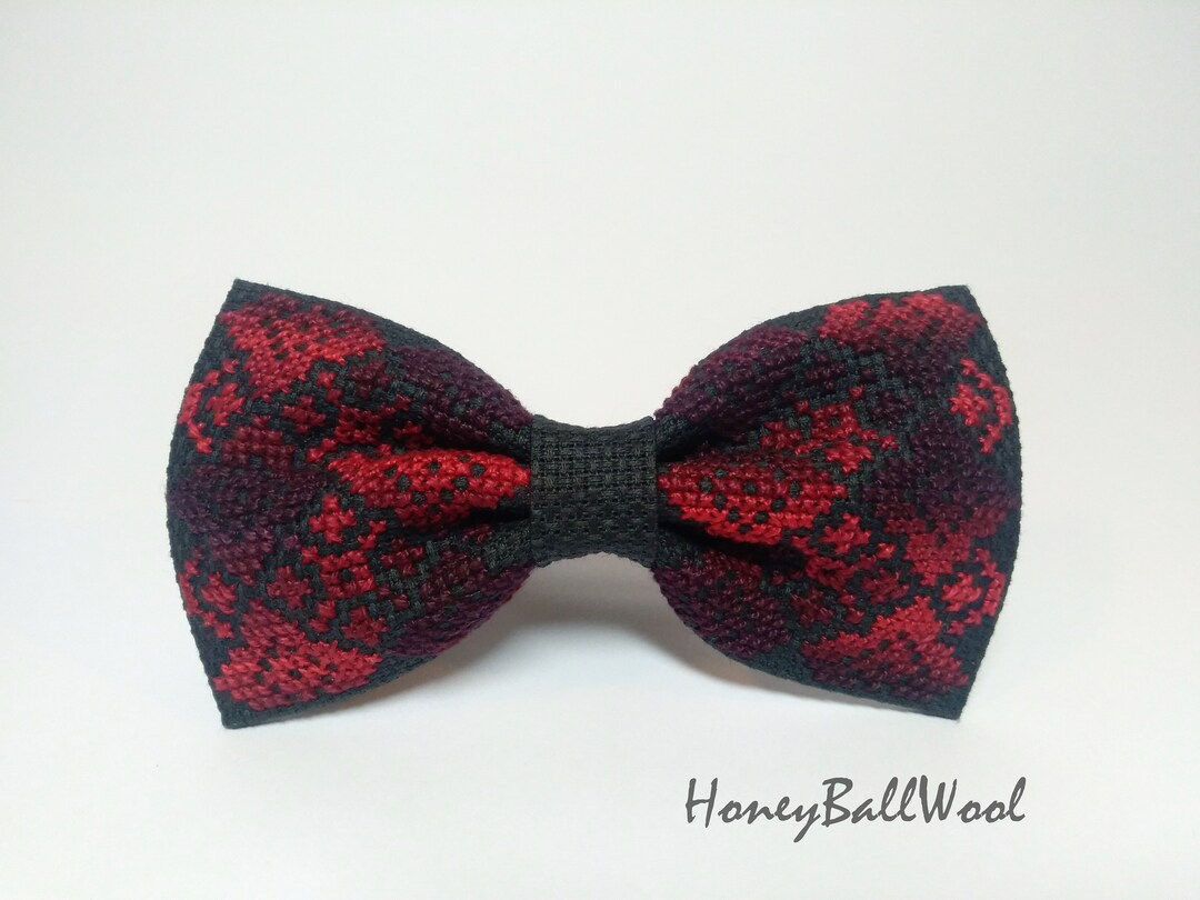 Embroidered Bow Tie for Men, Pre-tied Bow Tie, Unique Bow Tie, Style ...