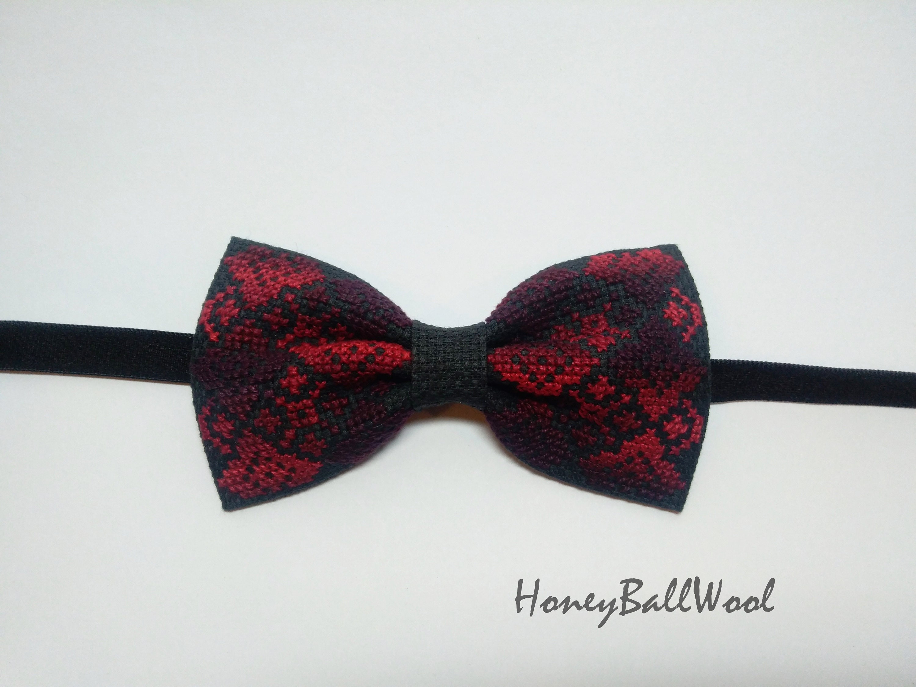 Embroidered Bow Tie for Men Pre-tied Bow Tie Unique Bow Tie - Etsy