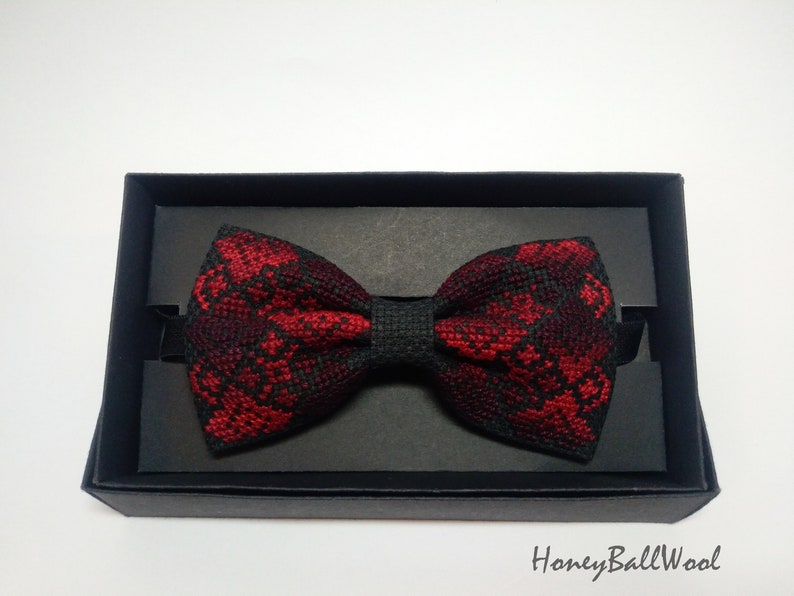 Embroidered Bow Tie for Men, Pre-tied Bow Tie, Unique Bow Tie, Style ...