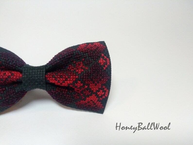Embroidered Bow Tie for Men, Pre-tied Bow Tie, Unique Bow Tie, Style ...