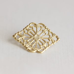 Vermeil Filigree Diamond Shape Ornate Connector Link - Etsy