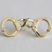 Vermeil Gold Handcuff Charm - Gold Plated Over Sterling Silver, Gold ...