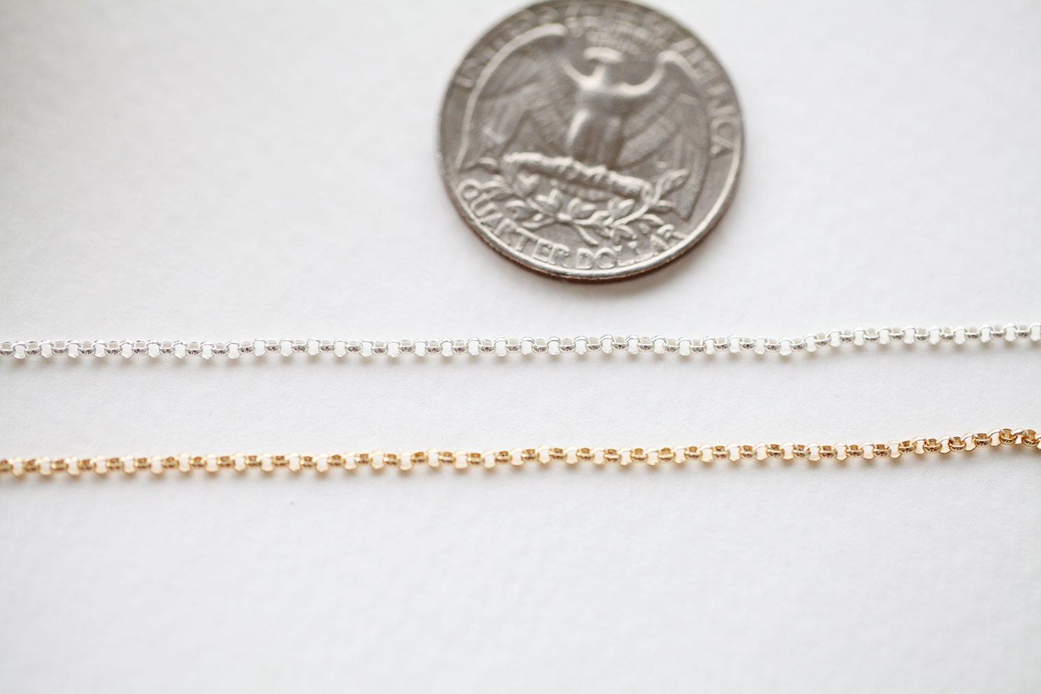 Rolo Chain 1.4mm 14K Gold Filled Rolo Chain Unfinished | Etsy