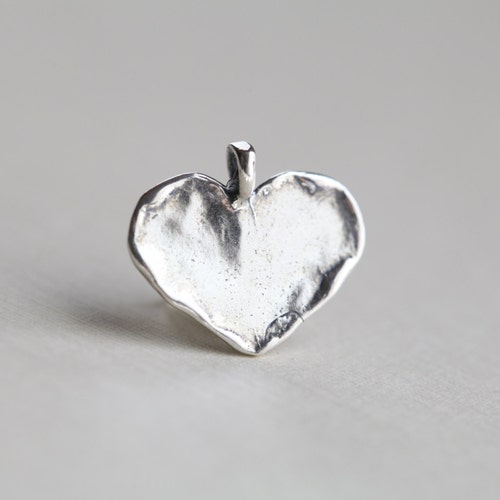 Heart Charm Heart Pendant Three Cut Out Heart Charm | Etsy