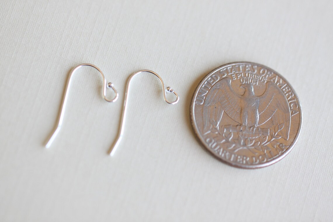 10 PCS Sterling Silver Ball Ear Wires 5 pair earwires hooks | Etsy