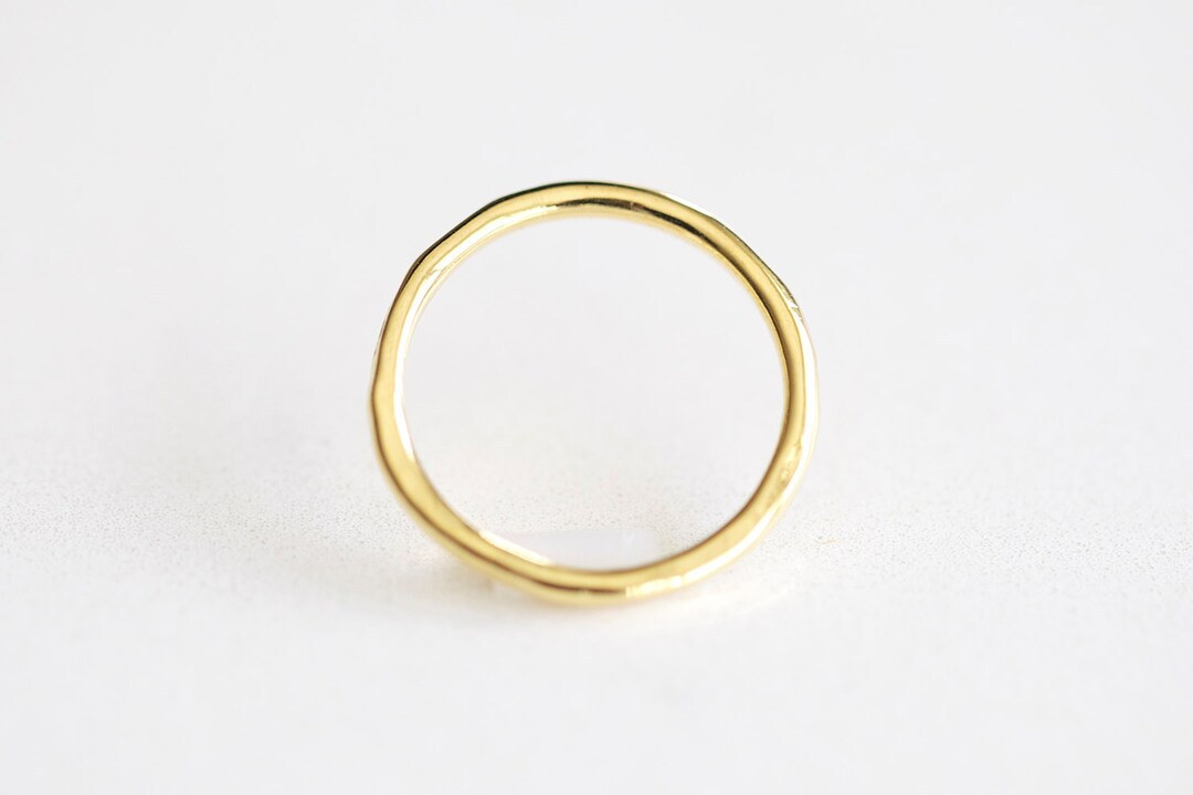Vermeil Gold Halo Circle Ring - off Round Oval O Open Circle Jump Ring ...