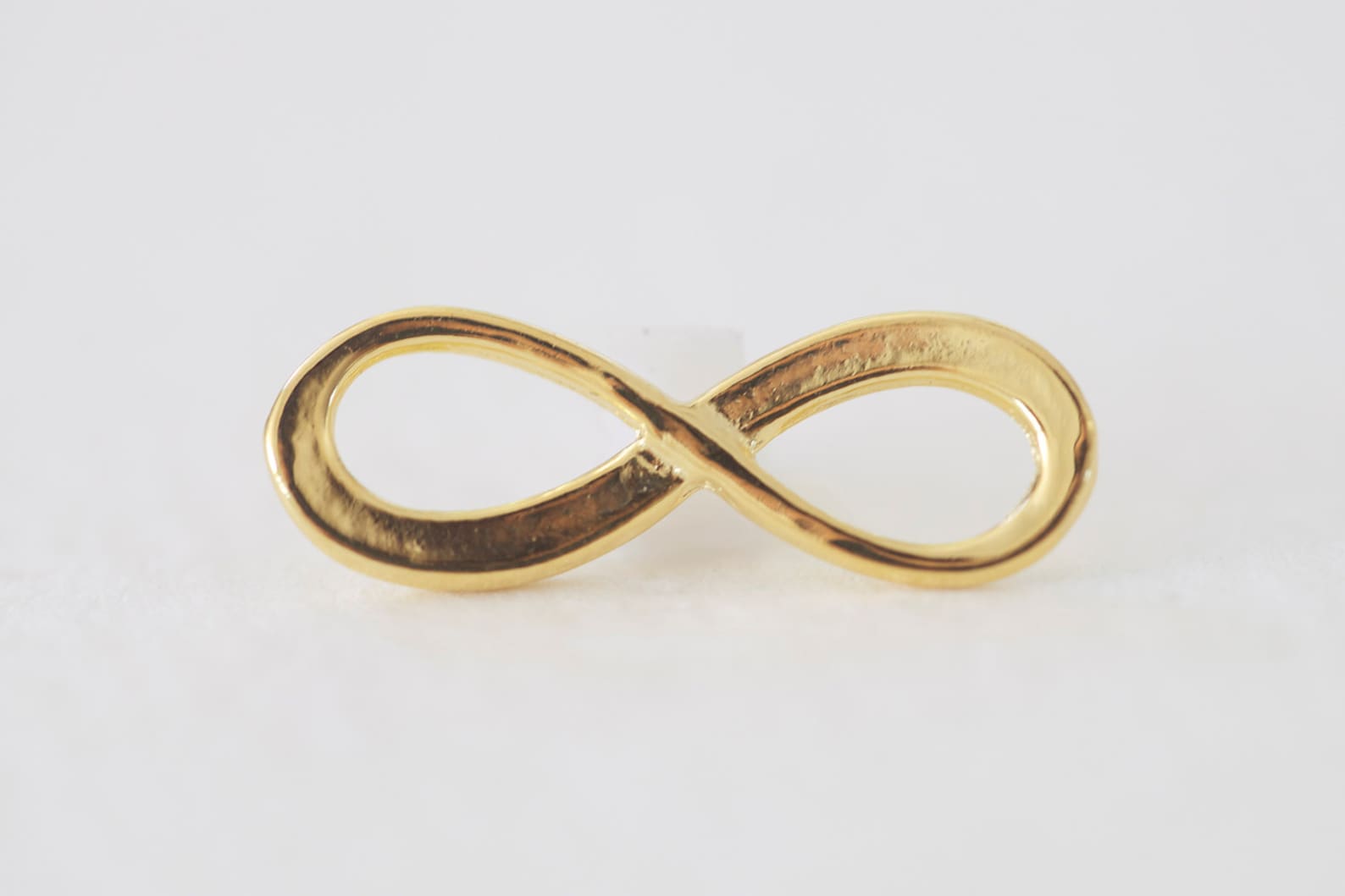 Smooth Infinity Sign Connector Charm - Vermeil Gold, 18k Gold Plated ...