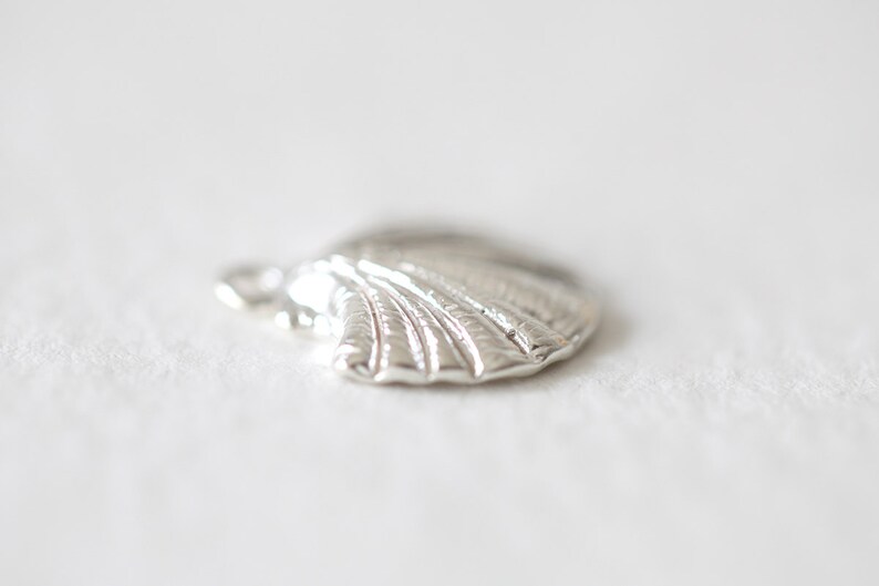 Sterling Silver Shell Charm 08 Sea Life Nautical Beach - Etsy