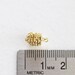 Vermeil Gold Pinecone Charm - 18k Gold Over 925 Sterling Silver, Small ...