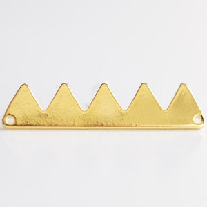 Vermeil Gold Flag Banner Connector - 18k Gold Plated Over 925 Silver ...