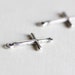 Sterling Silver Sideways Cross Connector Charm Horizontal Side Cross ...