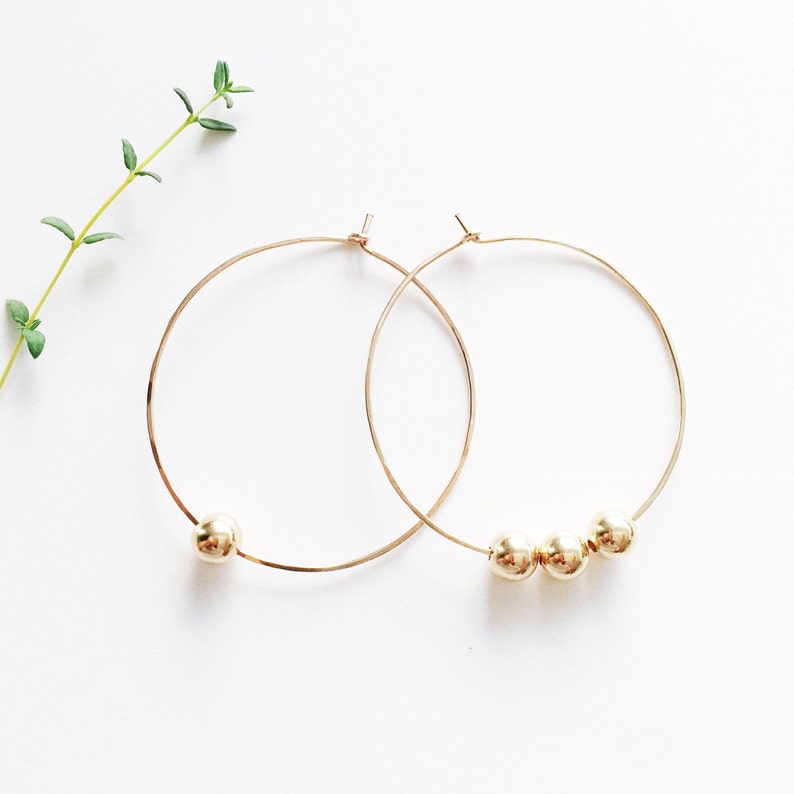 Handmade Large 2 Inch 14k Gold Filled Hoops 20 Gauge 52mm | Etsy