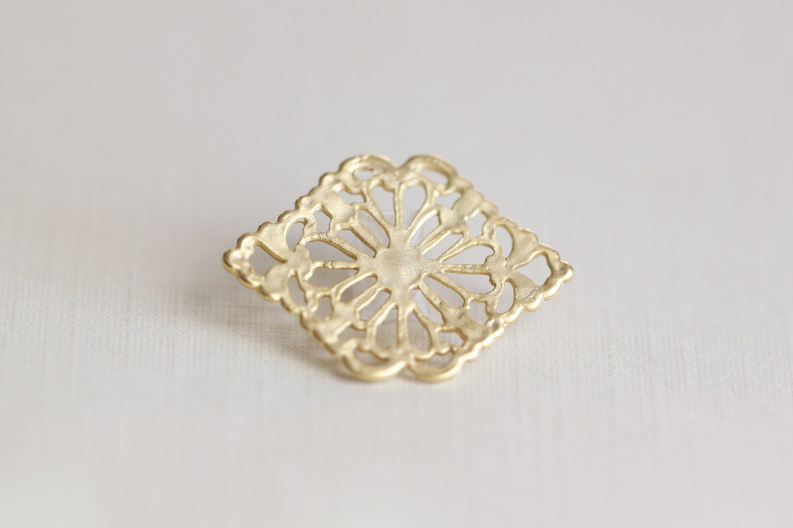 Vermeil Filigree Diamond Shape Ornate Connector Link - Etsy