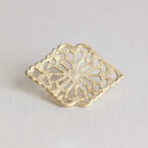 Vermeil Filigree Diamond Shape Ornate Connector Link - Etsy