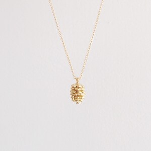 Vermeil Gold Pinecone Charm - 18k Gold Over 925 Sterling Silver, Small ...