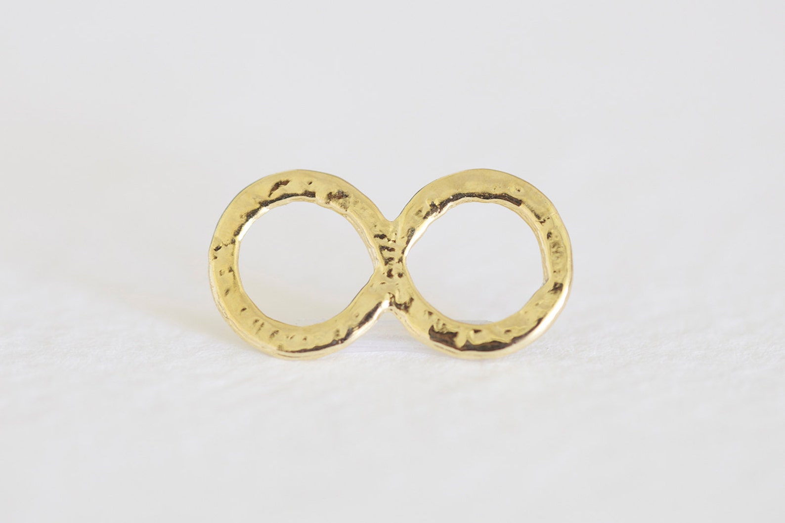 Glossy Vermeil Gold Infinity Sign 925 Silver Infinite Love - Etsy