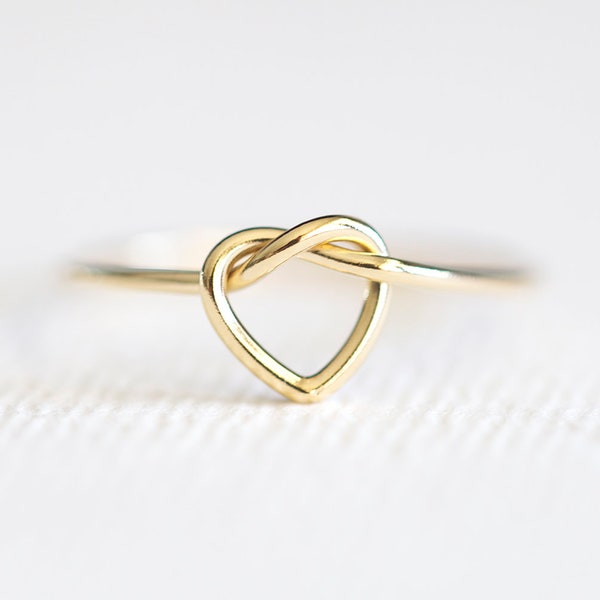 Gold Heart Ring - Etsy