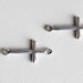 Sterling Silver Sideways Cross Connector Charm Horizontal Side Cross ...