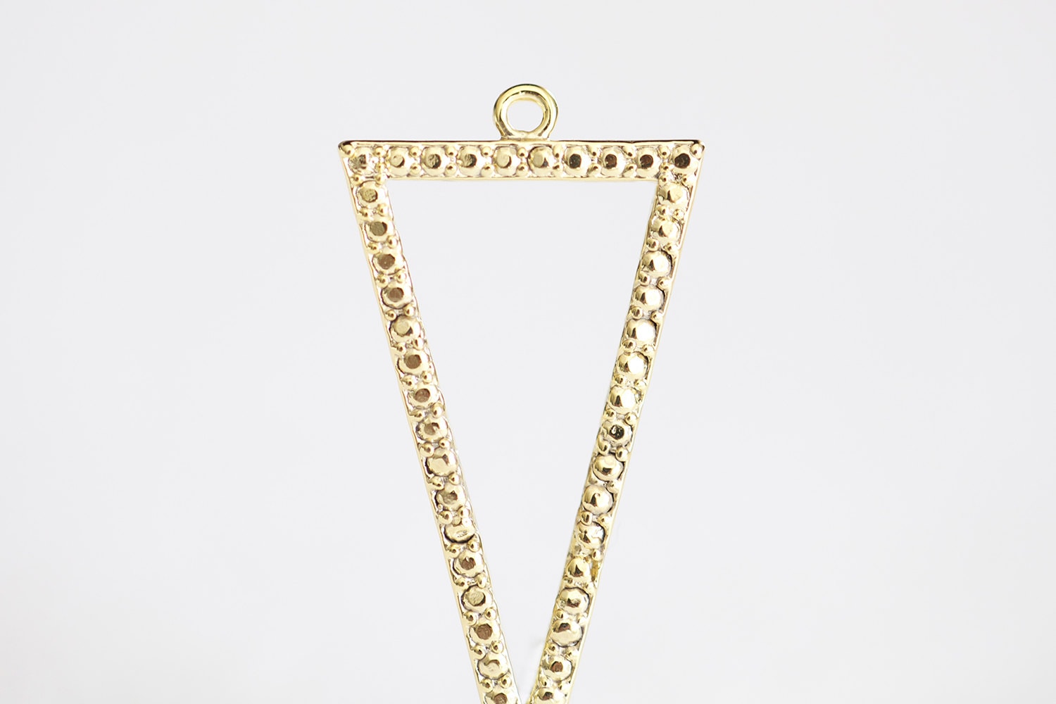 Vermeil Gold Open Triangle Pendant - 18k Gold Over 925 Silver ...