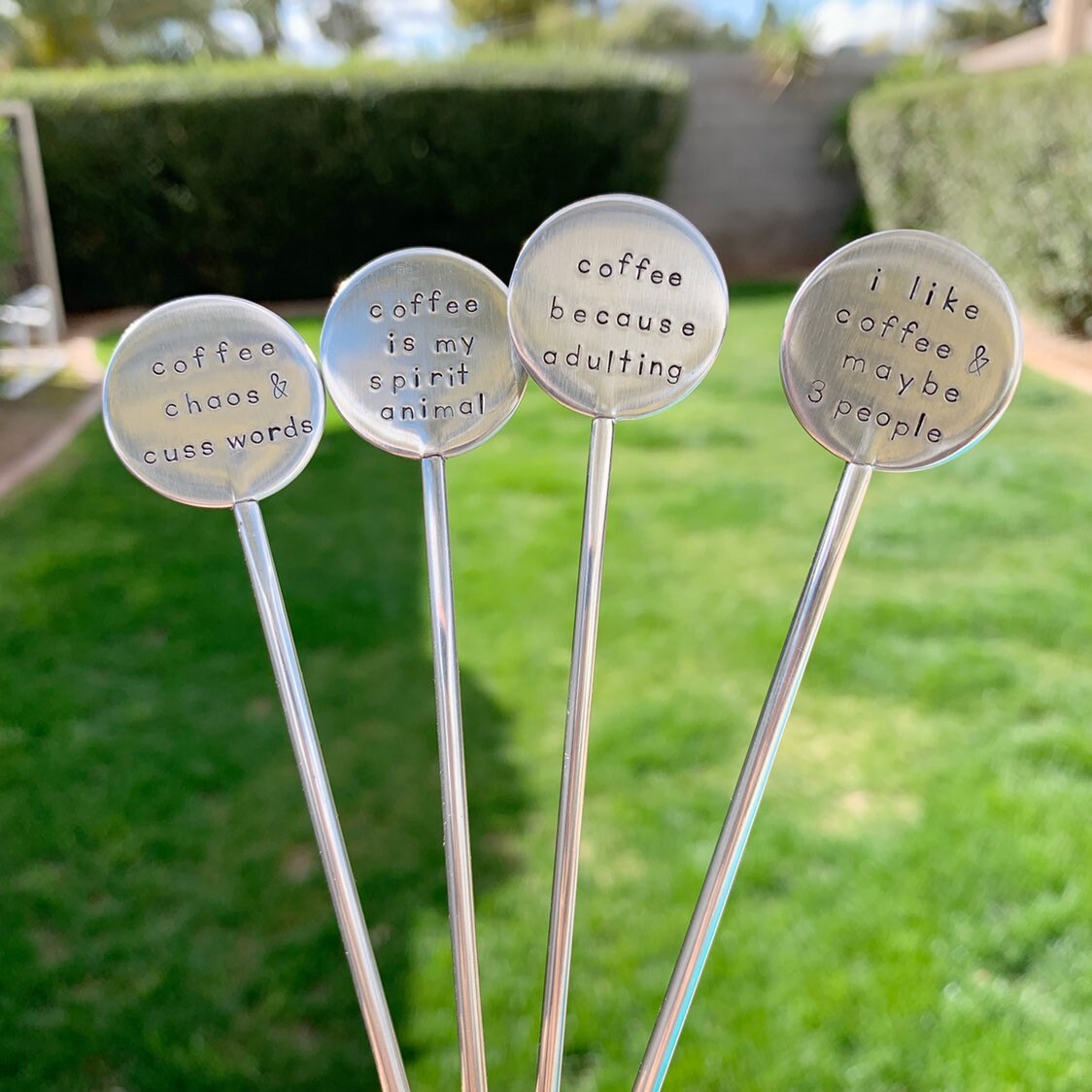 Stainless steel coffee stirrerscoffee gifts coffee | Etsy