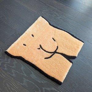 MADE TO ORDER King of the Hill Hank Hill Inspired Butt Tuft Rug - Etsy