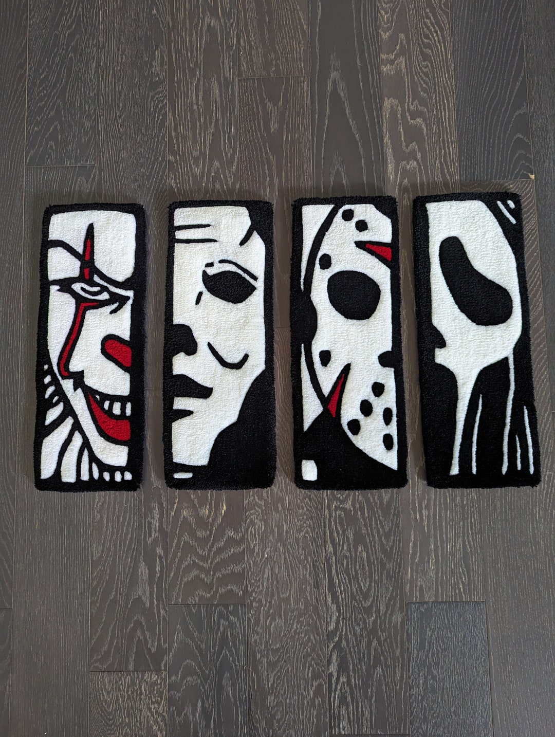 Made-to-order Horror Movie Villain Icons Tufted Keyboard Rug – Spooky ...