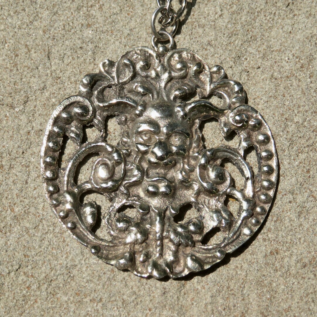 Vintage Peruzzi Style Devil Pendant, 800 Silver Demon Pendant, Vintage ...