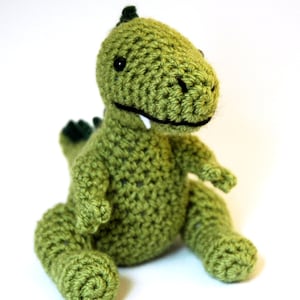 INSTANT DIGITAL PATTERN - Baby T-rex Dinosaur Amigurumi Plush Toy Pdf ...