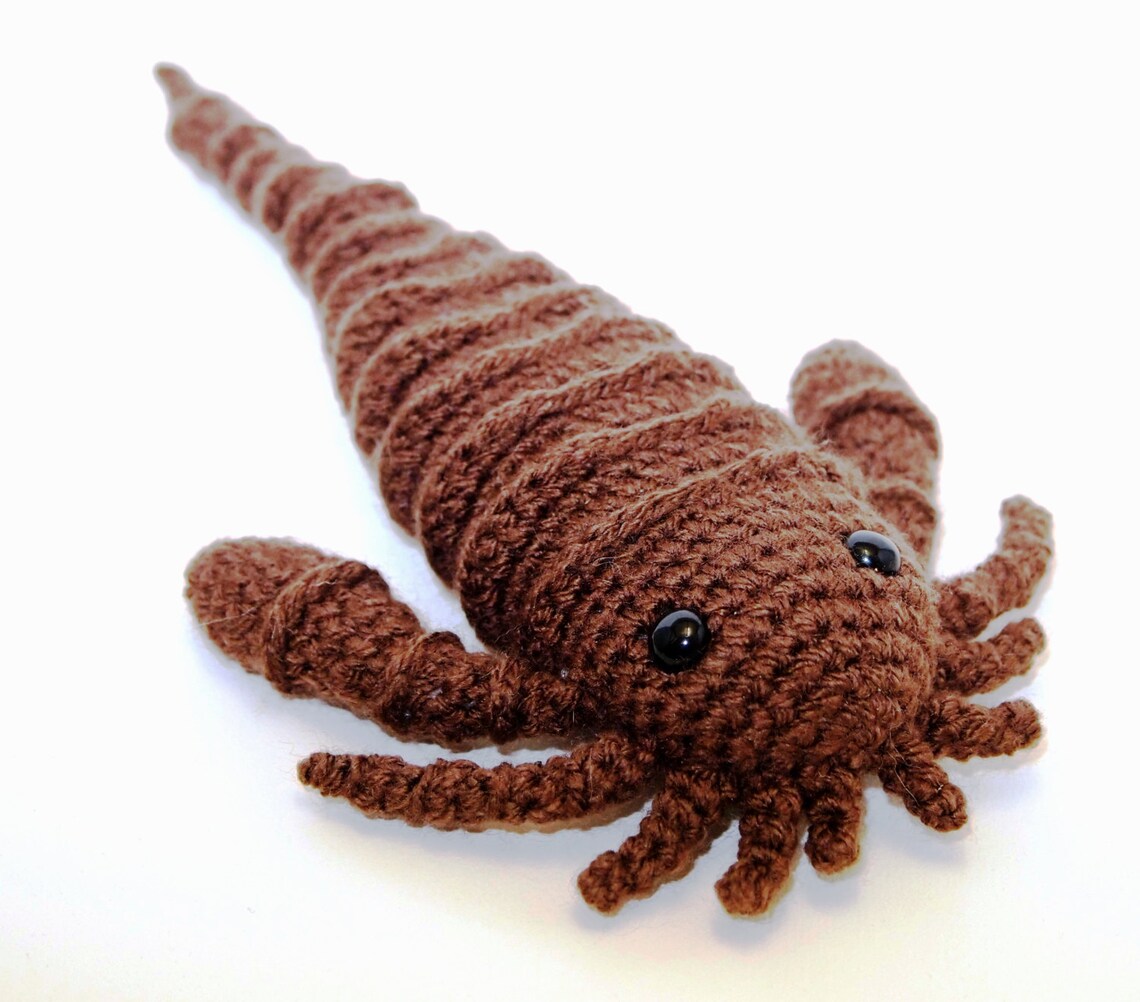 PDF PATTERN - Crocheted Eurypterid Sea Scorpion Amigurumi Paleo Plushie ...