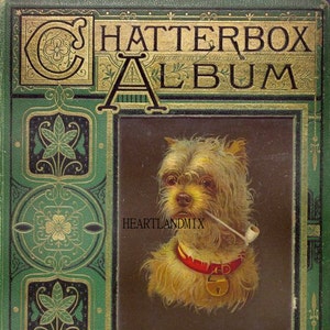 Antique Chatterbox Reading Book Illustration Digital Image Download ...