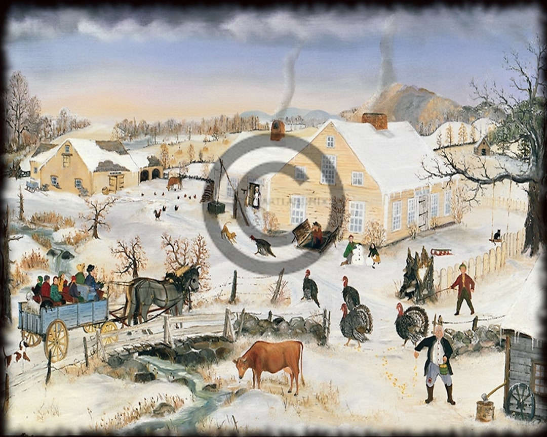 Vintage Primitive Farmhouse Thanksgiving Digital Image Download ...