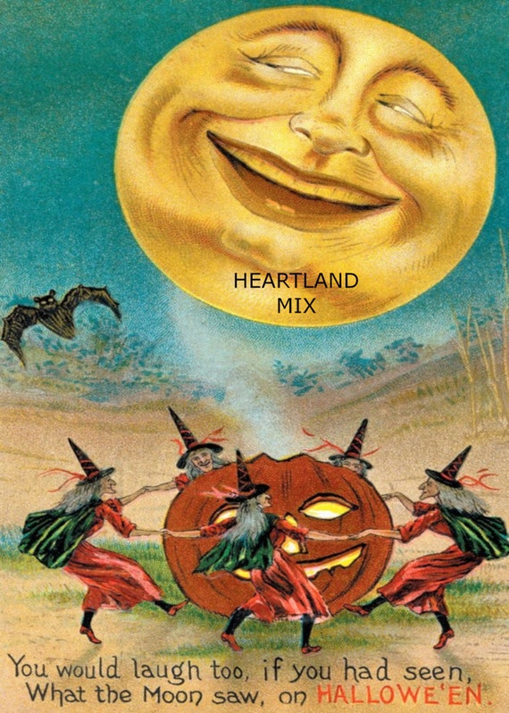 Vintage Halloween Moon